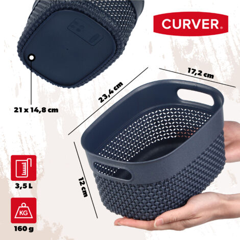 Curver Filo Recycled Behälter aus Kunststoff 3.5 l, Marineblau