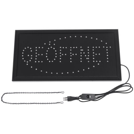 Eosnow 1pc Large Bright LED Shop Sign Board Neon Light Window Door Hang ...