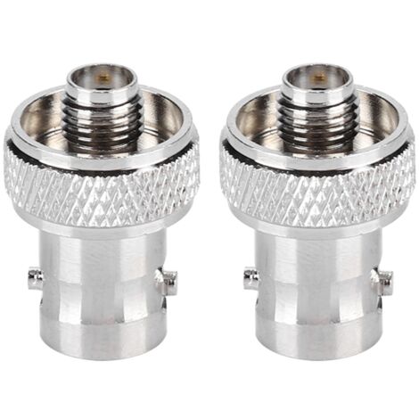 Lot de 2 connecteurs adaptateurs de conversion SMA femelle vers BNC femelle