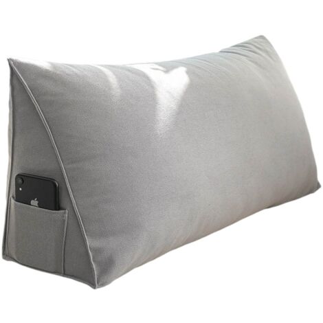 Coussin de lecture triangulaire côtelé pour la lecture et le travail ...