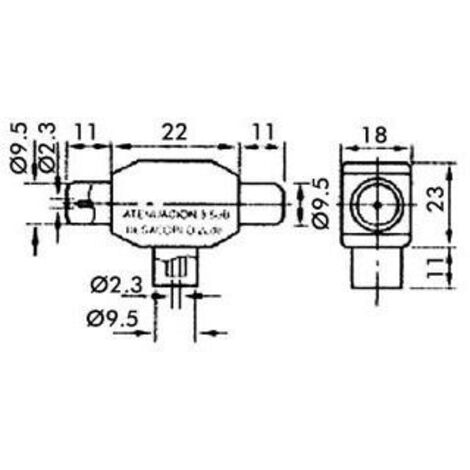 REPARTITEUR COAXIAL TV CV012 RI1038