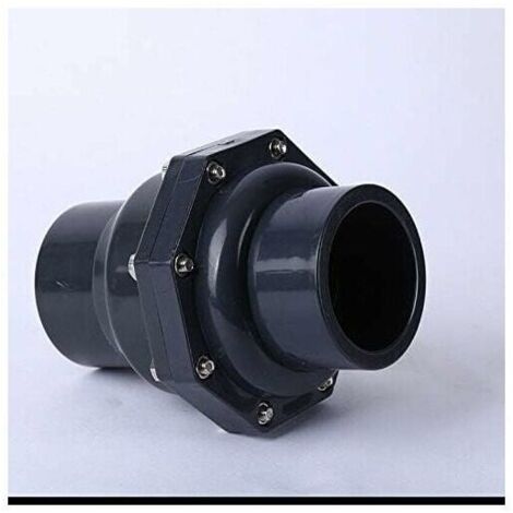 Clapet anti-retour à bascule en PVC avec double raccord pour tuyau de pression métrique (DN25 ...