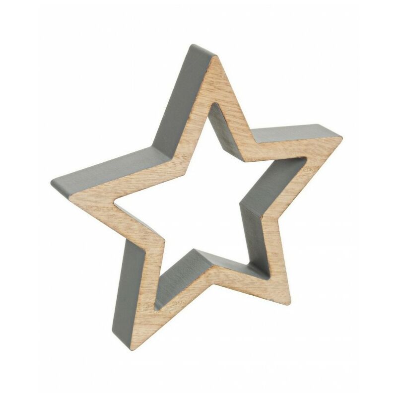 6x Forma Estrella Gris L