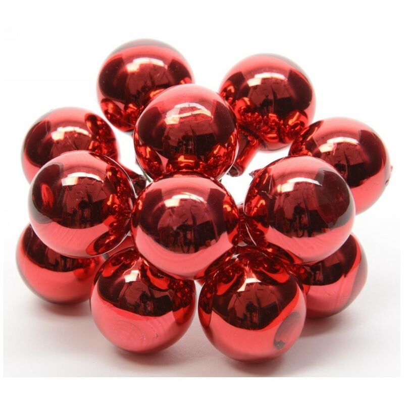 Racimo de 12 bolas rojas