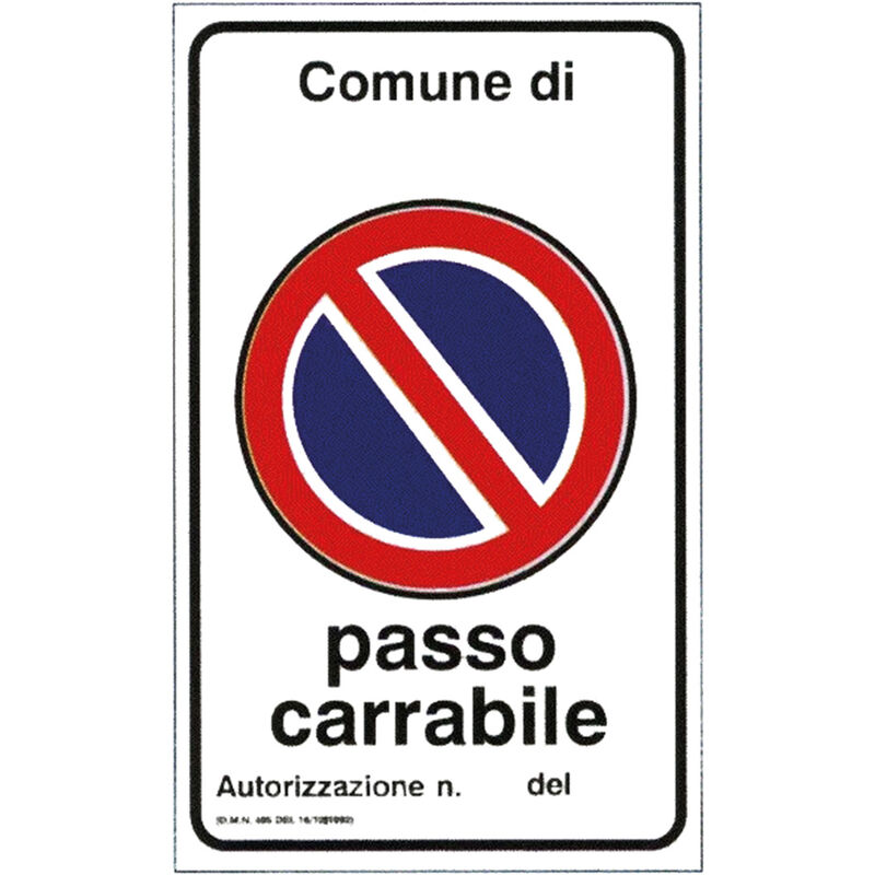 Letrero 'Entrada' Cm 60 X 40