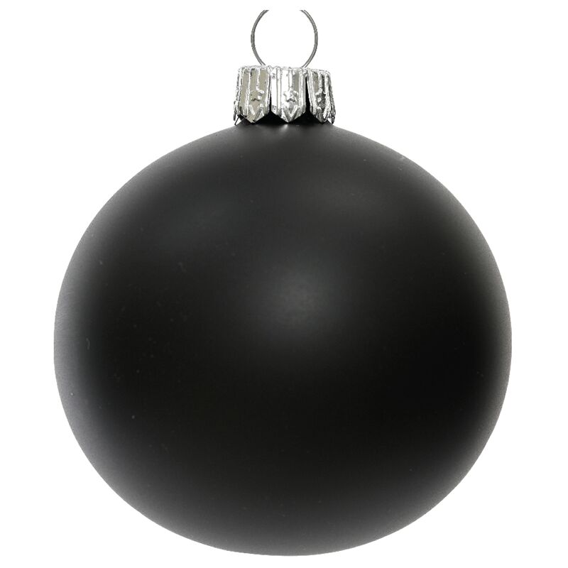 Bola de Navidad negro mate Ø6