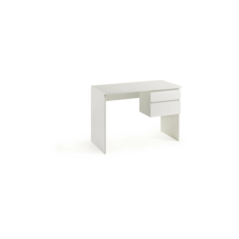 Escritorio blanco con dos cajones