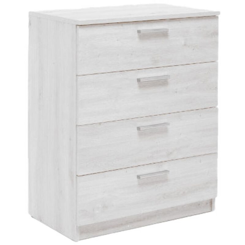 Cómoda Blanca Chelsea M4C - 4 Cajones - 71x43x88 cm