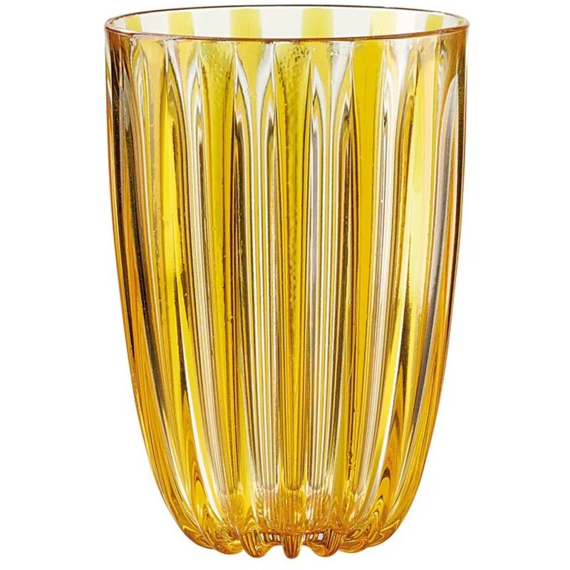Vaso tumbler alto color ámbar