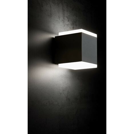 Aplique 6W + 6W Led 4000K linea tango grafito