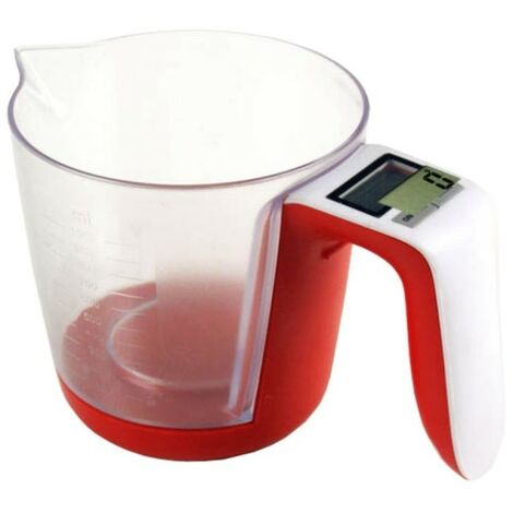 Báscula de líquido con pantalla LCD de 3 kg con jarra graduada