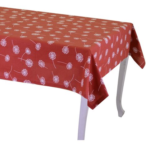 Mantel rectangular rojo ladrillo Life cm140x240