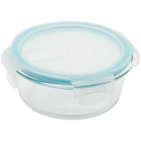 Recipiente Redondo Con Tapa Con Ventilación 400 Ml Vidrio