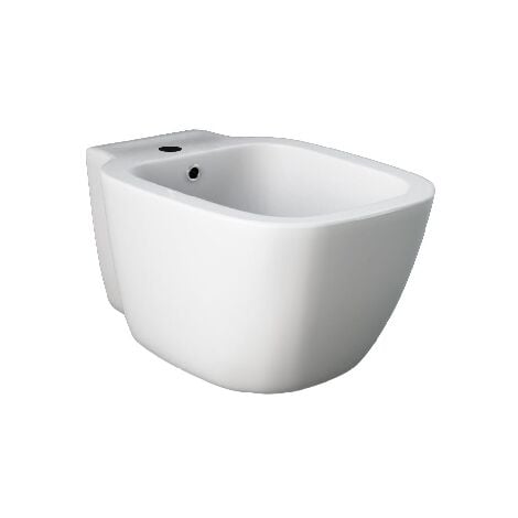 Bidé suspendido con fijación oculta y grifo integrado
