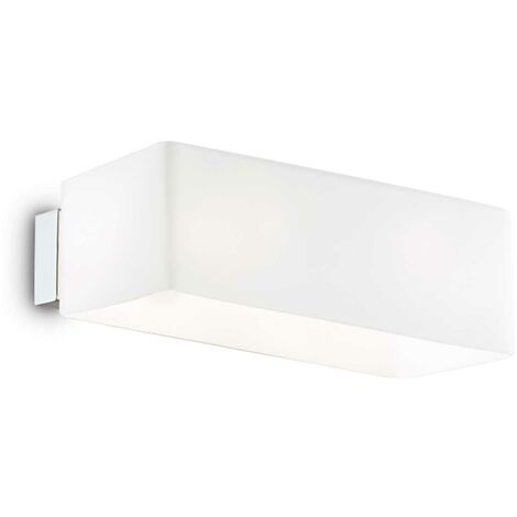 Aplique de pared BOX, blanco - L200xH70xP140mm