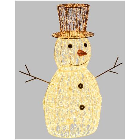 Muñeco de nieve 3D H70cm con MicroLED