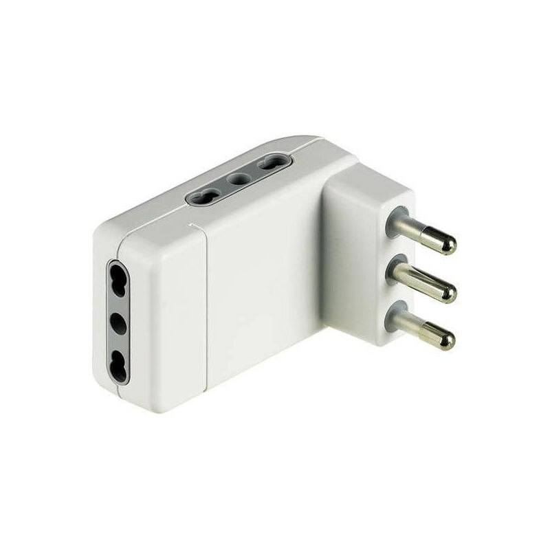 Bticino S3606De Adapter für Steckdose Typ L (IT), weiß