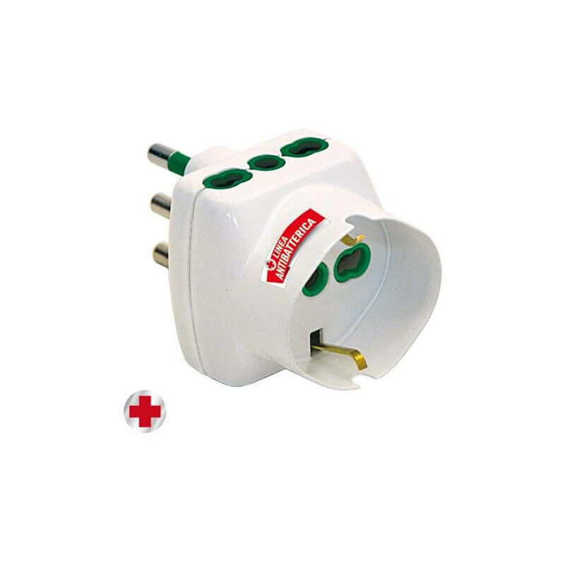 Antibakterieller L-Typ-Steckdosenadapter