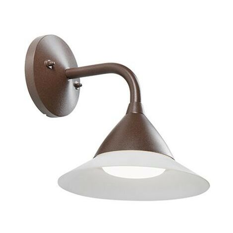 Applique Led 20W 4000K linea petunia corten