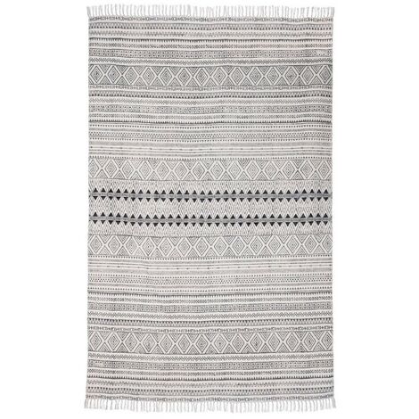 Jordan grauer Ethno-Teppich 140 x 200 cm