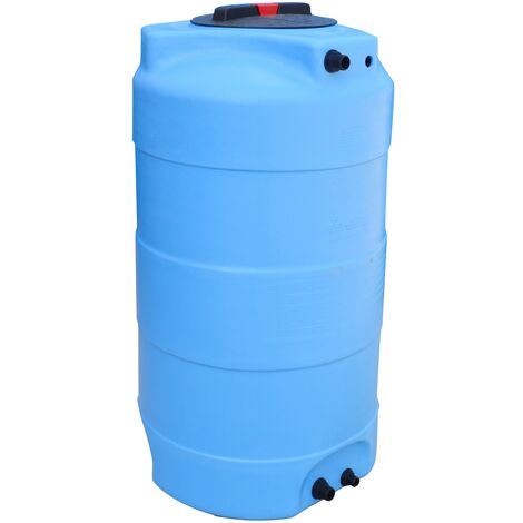 300-Liter-Tank aus blauem Polyethylen – 63 x 117 cm