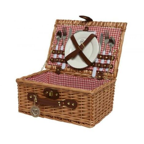 Picknick-Set aus Weidenmesser und Gabel