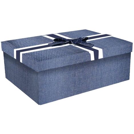 Rechteckiger blauer Karton 1-5 cm43x34h24