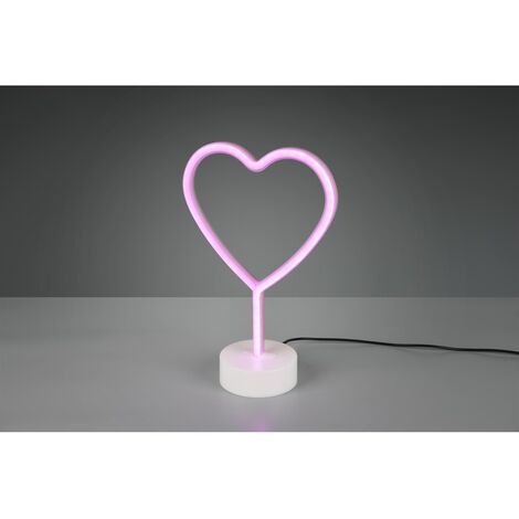 Moderne Tischlampe Heart Led Pink L20 cm Heart Trio Lighting