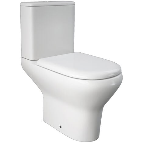 Kompaktes Monoblock-WC mit Bodenablauf