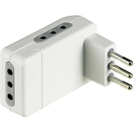 Dreifachstecker Winkeladapter 10A