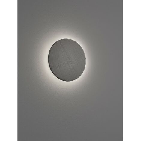 Runde dimmbare LED-Wandleuchte Raven Hintergrundbeleuchtung ...