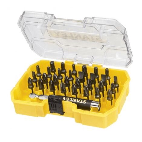 Satz mit 31 Stanley-Bits zum Schrauben