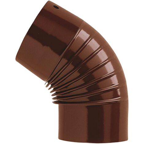 Geknicktes Rohr 120x120x120 braun 45° smaltiert