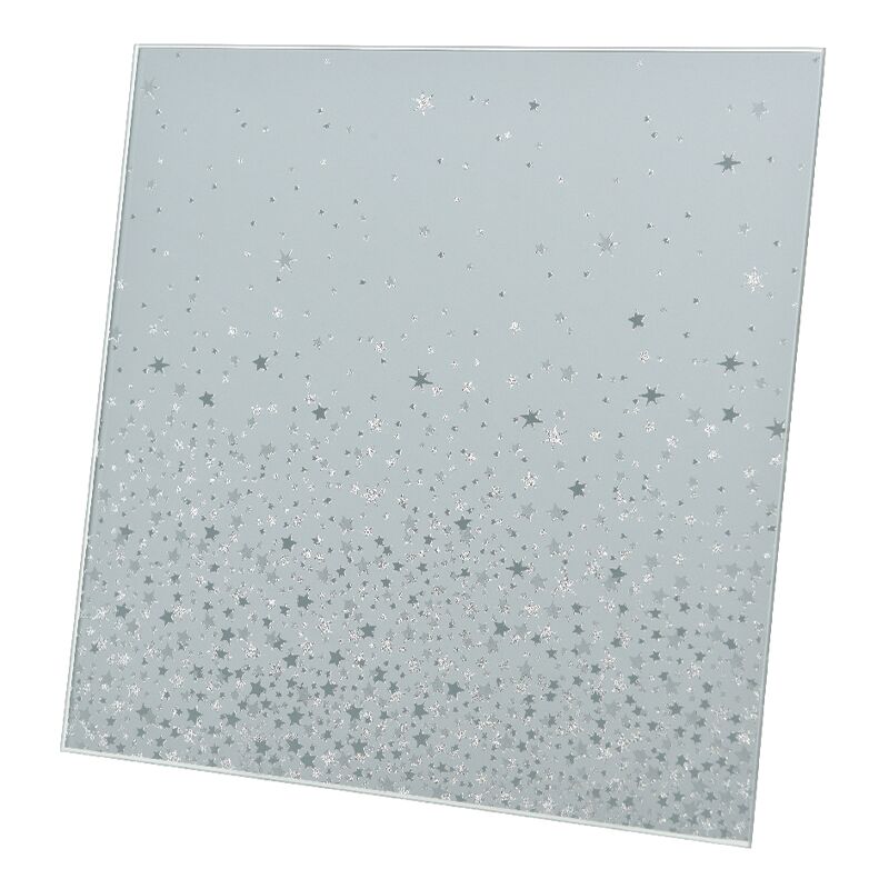 Sous-verre en verre miroir 10x10 cm