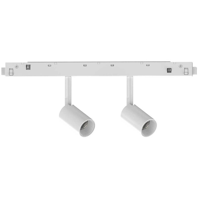 Sistema Lineare EGO Rail Double 05W 3000K 1-10V Blanc - L 190 x H 98 x ...