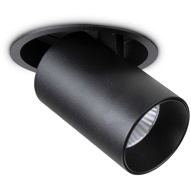 Spot encastrable Nova 12W 4000K noir D100xH110mm