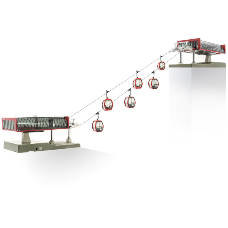 Télécabine électrique rouge-noir 1:87 H0