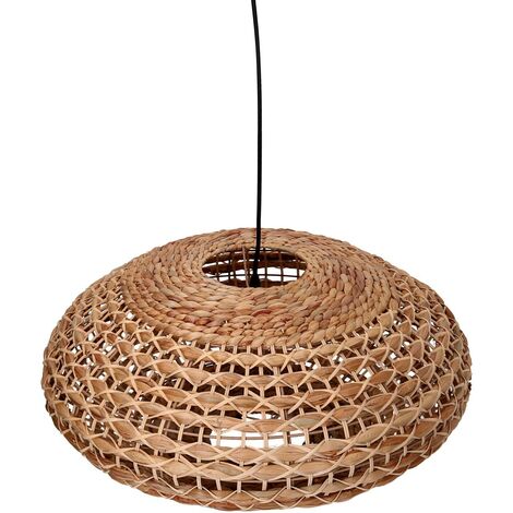 Lustre en rotin naturel avec attache ø60h29,5 cm