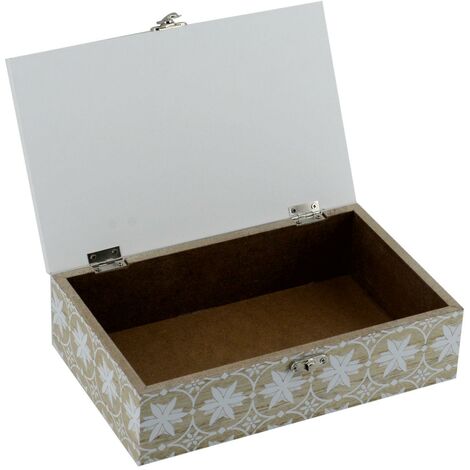 Boîte rectangulaire en bois de colophane naturelle cm24x16h7,5