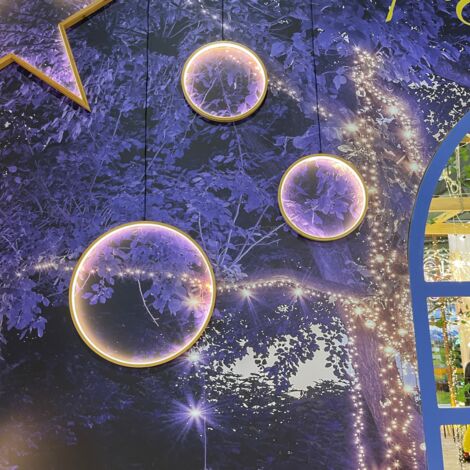 Cercle Ø37cm led Bois Clair