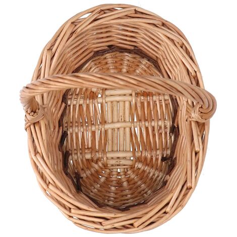 Panier en osier naturel ovale mini cm17x13h6/18