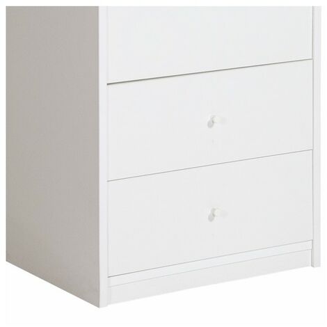 Meuble avec table à repasser Tiroirs en bois mélaminé blanc cm 44x57xH.89