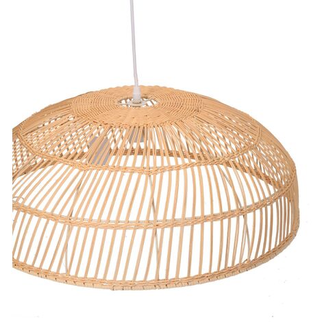 Lustre en rotin naturel avec fixation ø60,5h21,5 cm