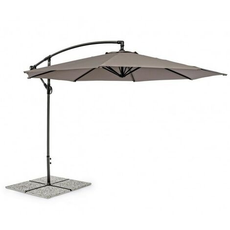 Parasol de jardin avec bras 360° Texas cm 300x h260 Anthracite-Gris ...