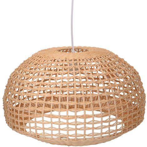 Lustre en rotin naturel avec attache ø50h30,5 cm