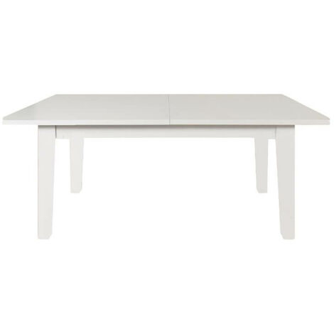 Table extensible Ligure 180 en laque blanc mat