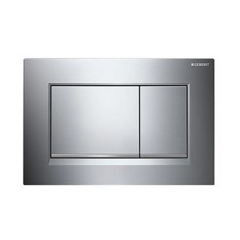 Plaque de recouvrement 2 boutons "Sigma 30" Geberit chrome poli/bord ...