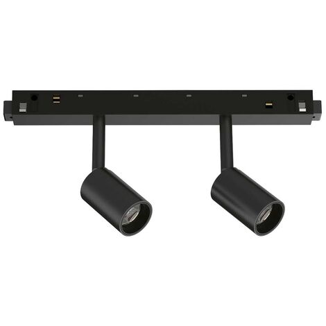 Sistema Lineare EGO Rail Double 05W 3000K DALI BK - L 190 x H 95 x P 25 mm