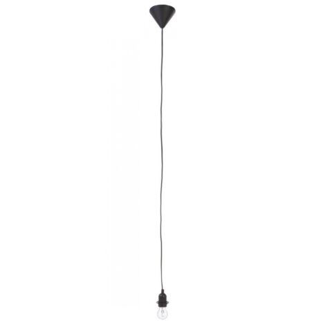 Lustre E27 noir 120h x plastique