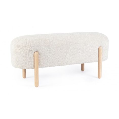 Banc dayla naturel 108x41.5x48 en boucle